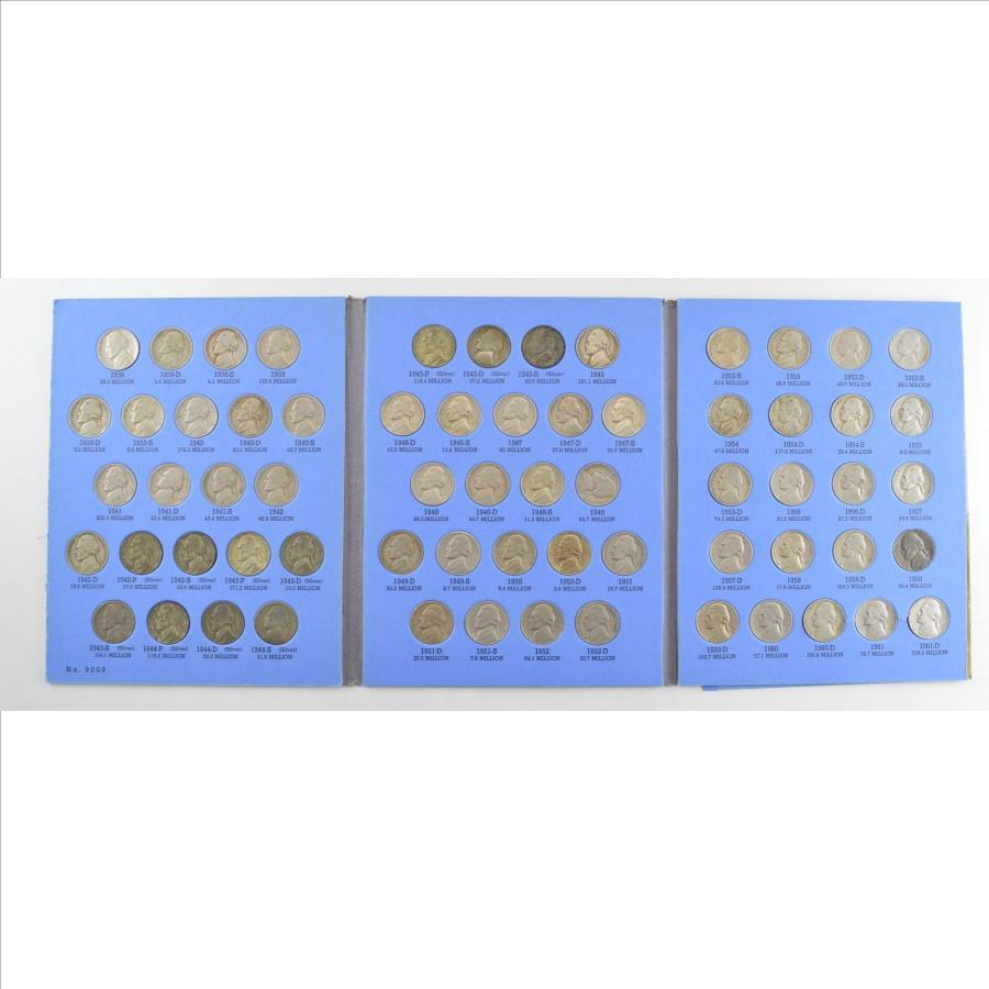 COMPLETE SET - 1938-63 Jefferson Nickels Collection SILVER War 1950-D ...