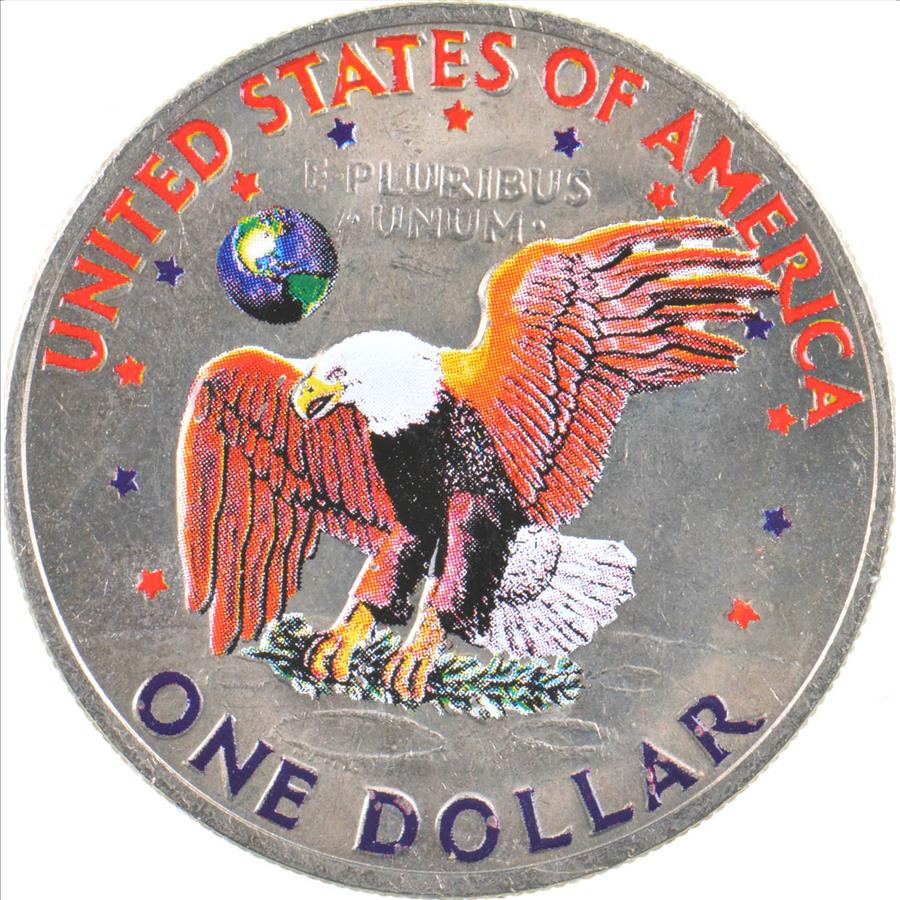Custom - COLORIZED - 1972 Eisenhower Dollar - High Collectible ...
