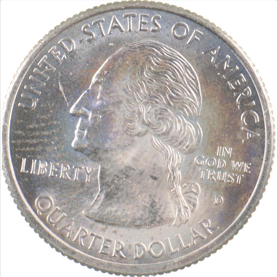 Custom - COLORIZED - 1999-D George State Quarter - High Collectible ...