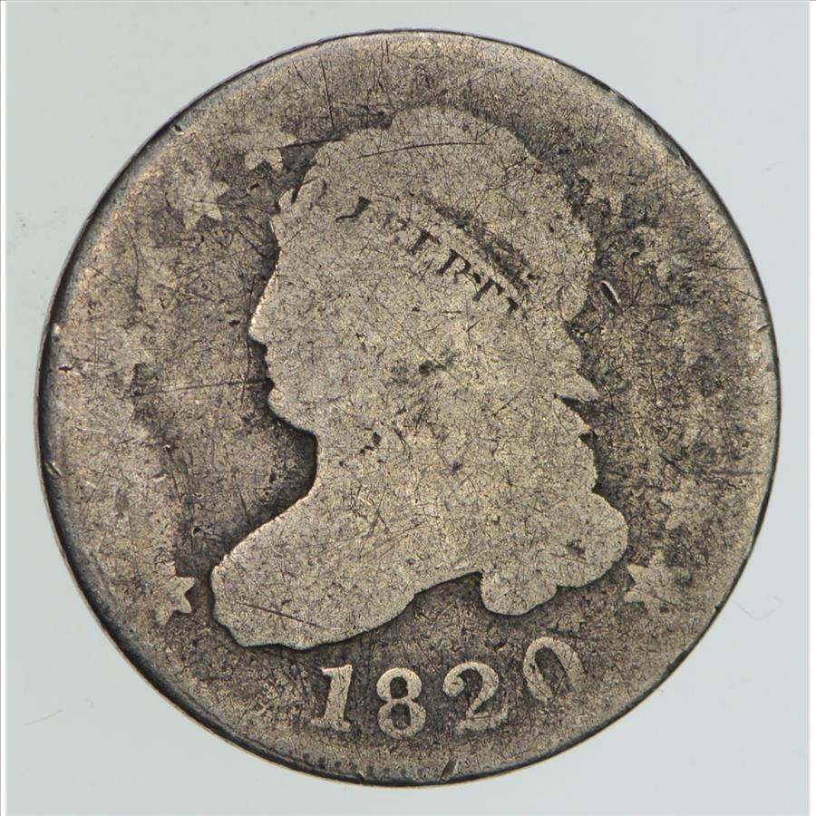 EARLY - 1820 - Capped Bust Dime - Eagle Reverse - TOUGH - US Type Coin ...