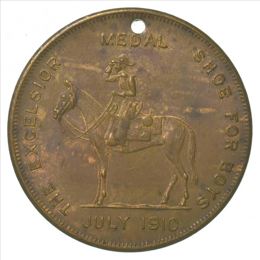 Good Luck Token 1910 The Excelsior Shoe Co - Boy Scouts Medal Coin ...