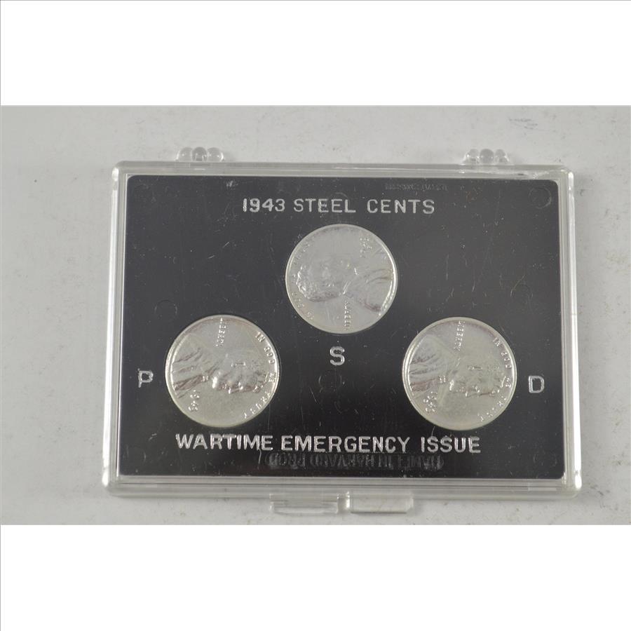 Historic Coin Collection - 1943 Steel Cents Wartime Emergency Issue ...