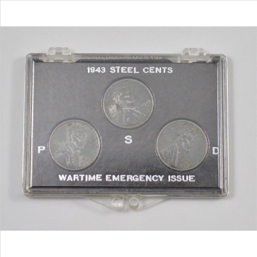 Historic Coin Collection - 1943 Steel Cents Wartime Emergency Issue ...