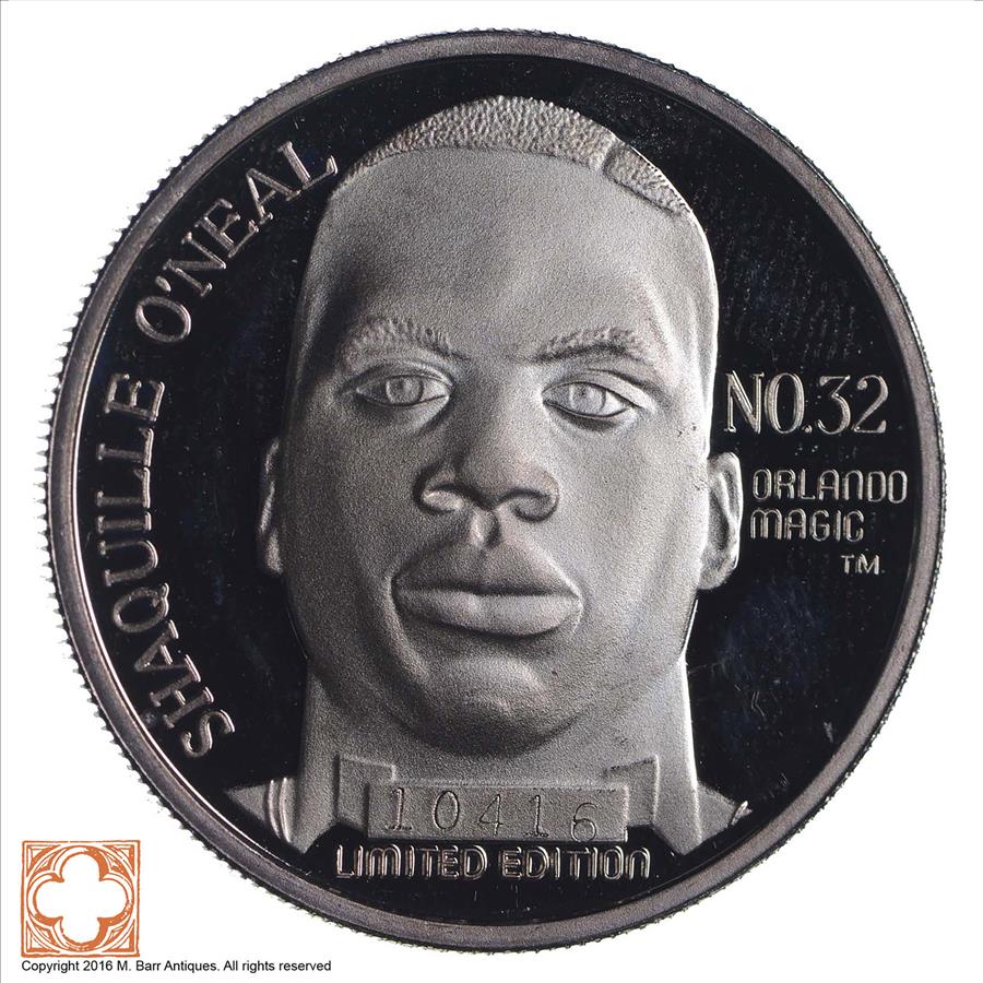 Limited SILVER 1 Oz Round 1992 #1 Draft Pick Shaquille O'Neal .999 Fine ...