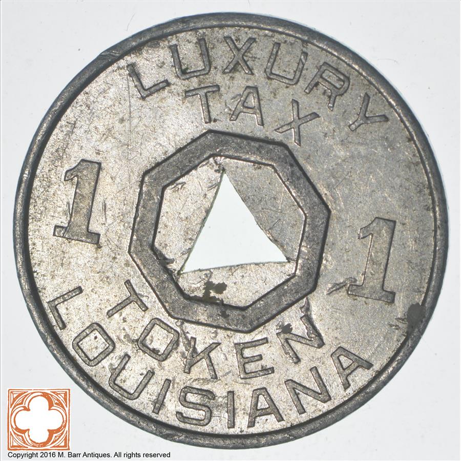 Louisiana Luxury Tax 1 Token | Property Room