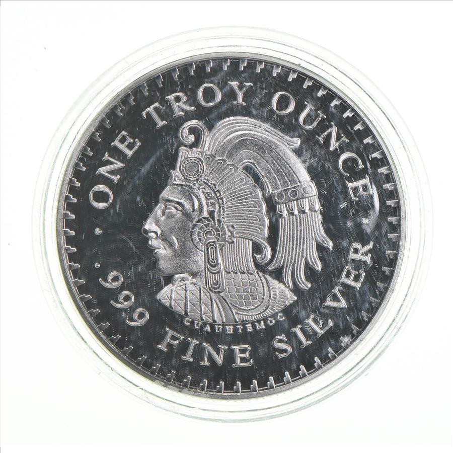 PROOF - 1 Oz 999 Silver Aztec Mayan Calendar Collectible Coin Medal ...