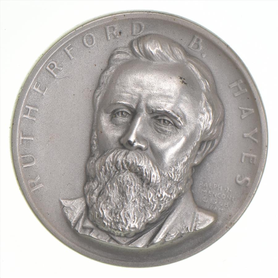 Rare Silver 24.4 Grams President Rutherford B. Hayes Silver Round .999 ...