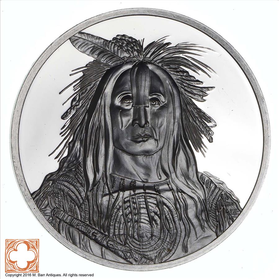 SILVER Art History Limited Edition Sterling Medallion - Buffalo Bull's ...