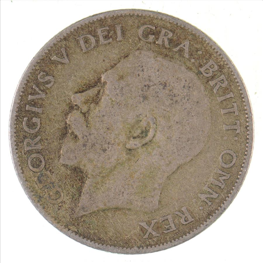 SILVER - Roughly the Size of a Quarter - 1922 Great Britain 1 Shilling ...
