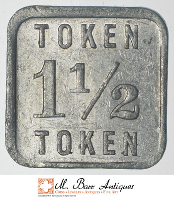 1 1/2 Square Token | Property Room