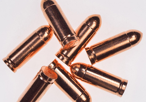 1/2 Ounce .999 Fine Copper 9mm Bullet | Property Room