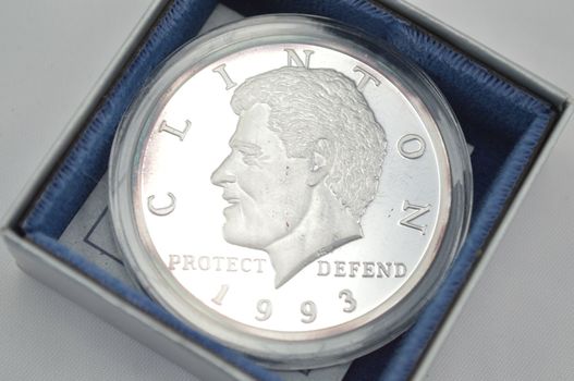 1993 Bill Clinton Presidential Inaugural 1 OZ .999 Silver Coin ...