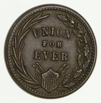 Authentic ORIGINAL Civil War Token - 1863 Union Forever | Property Room