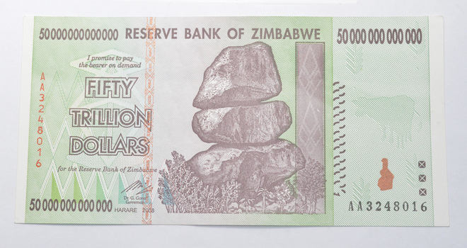 RARE 2008 50 TRILLION Dollar - Zimbabwe - Uncirculated Note - 100 ...