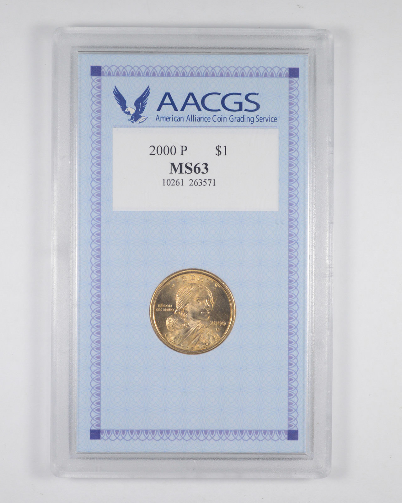 MS63 2000-P Sacagawea Dollar - Graded AACGS | Property Room