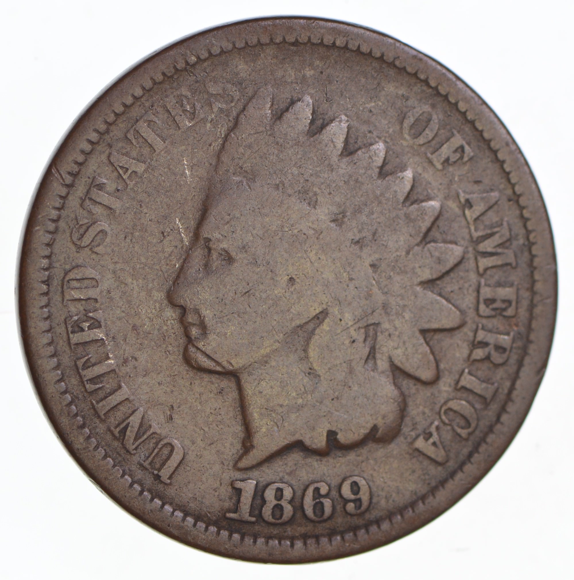 ** RARE - 1869 Indian Head Cent | Property Room