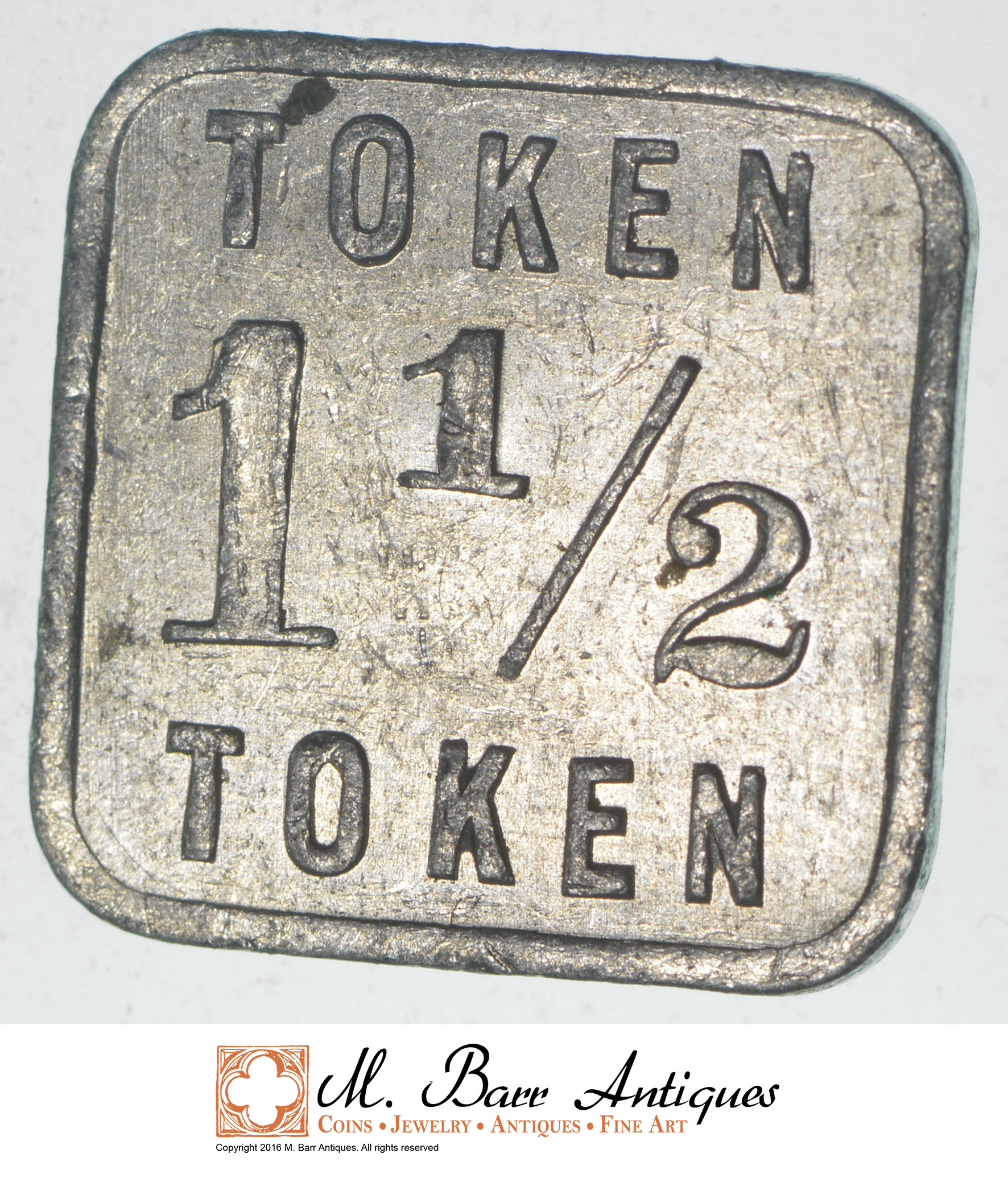1 1/2 Square Token | Property Room