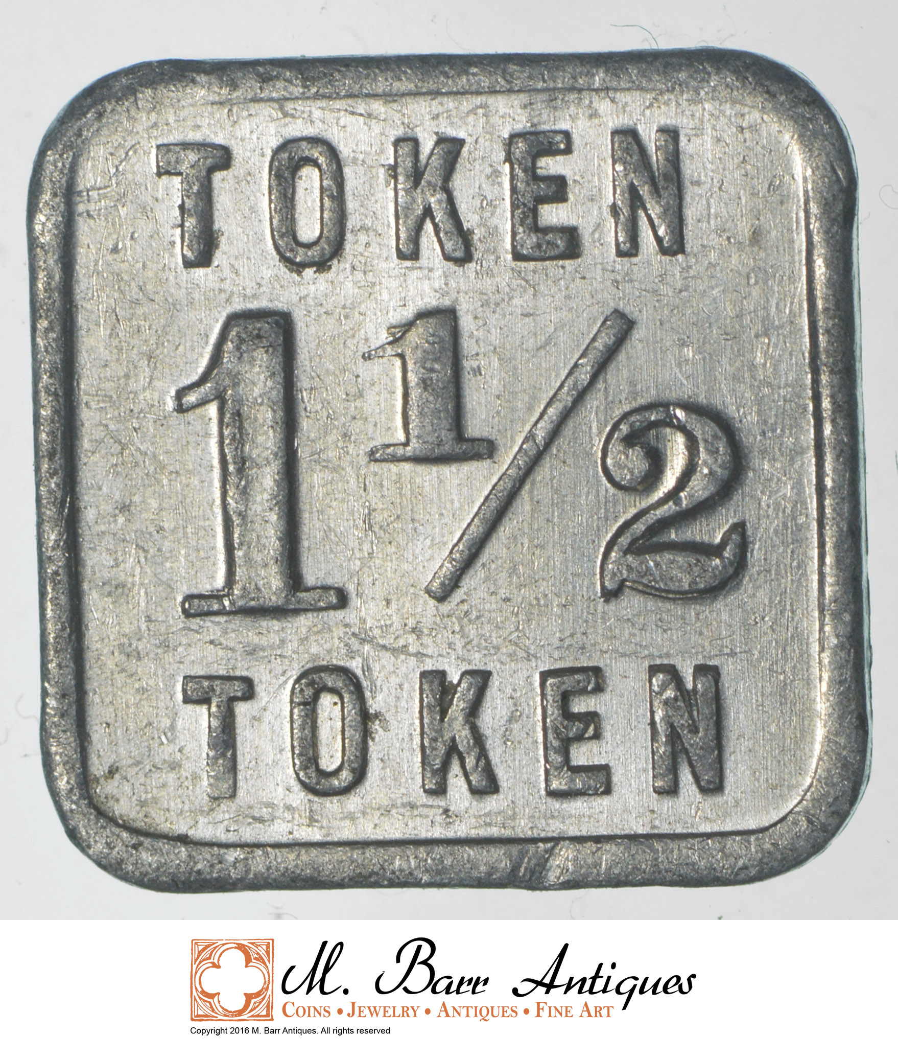 1 1/2 Square Token | Property Room