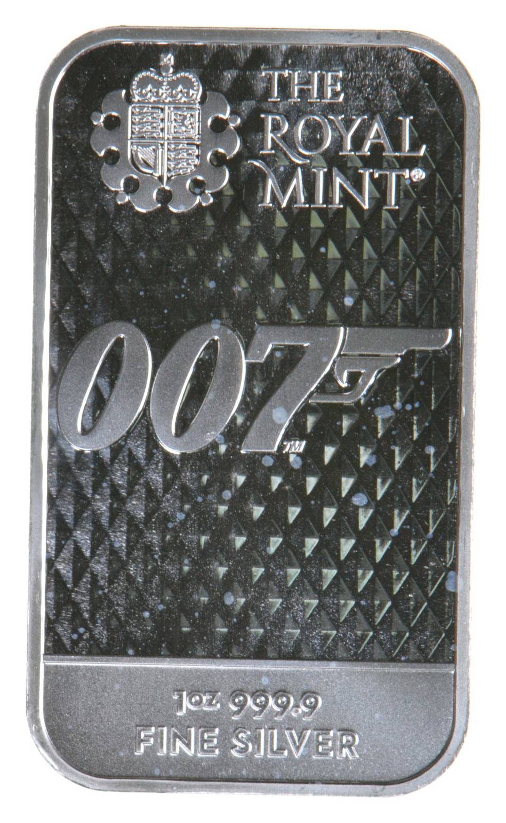1 OZ 9999 SILVER BAR JAMES BOND 007 DIAMONDS ARE FOREVER THE ROYAL MINT ...