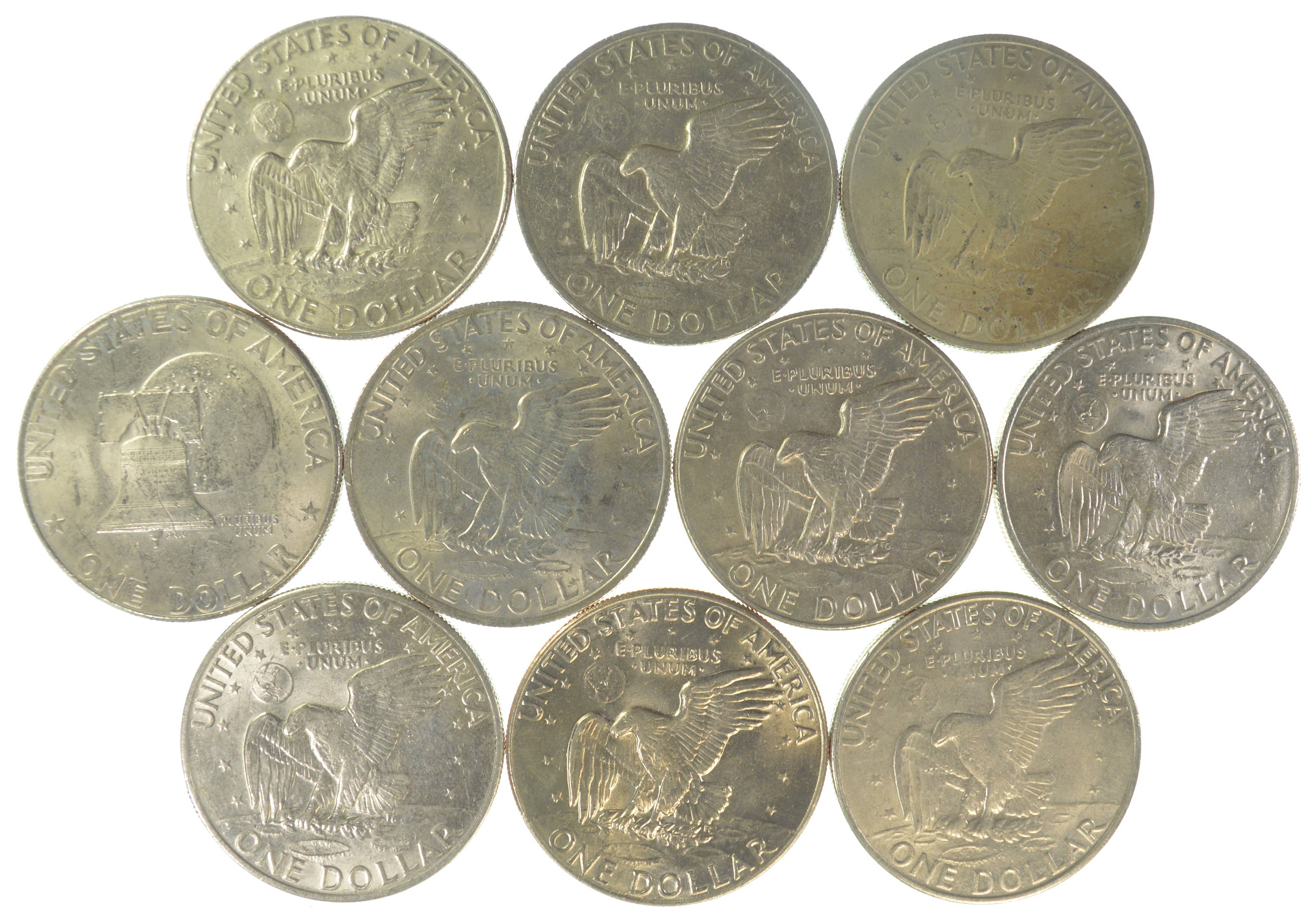 10 Assorted Eisenhower Ike Dollars | Property Room