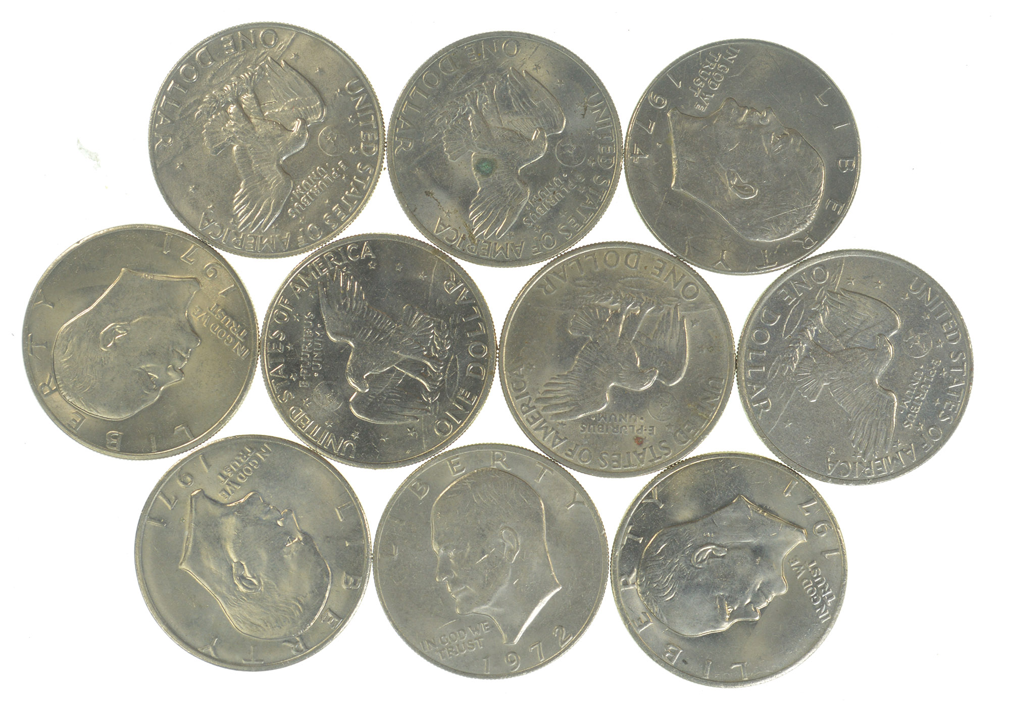 10 Assorted Eisenhower Ike Dollars | Property Room