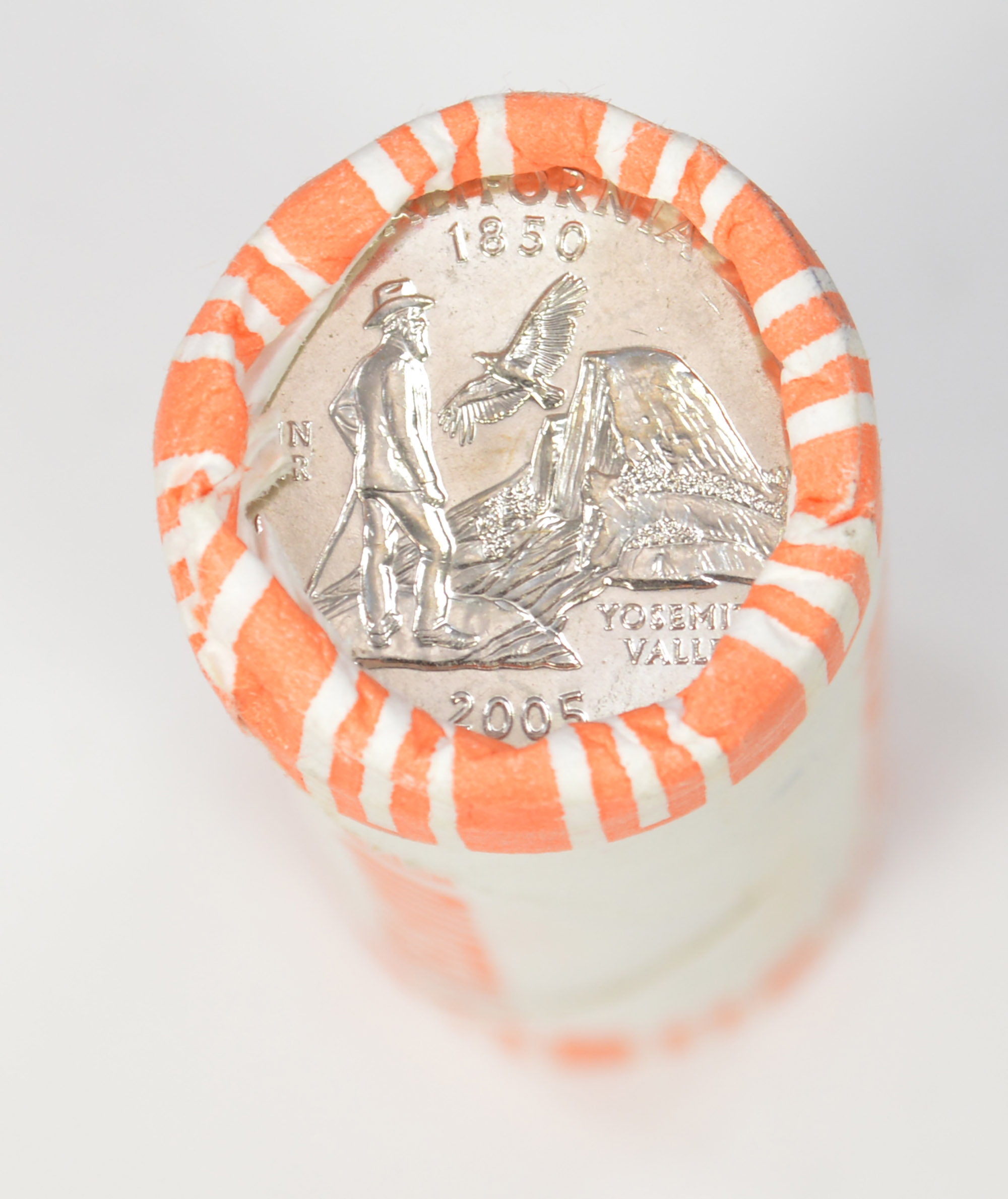 $10 Face Original Roll of California 2005-D Quarters Choice BU ...