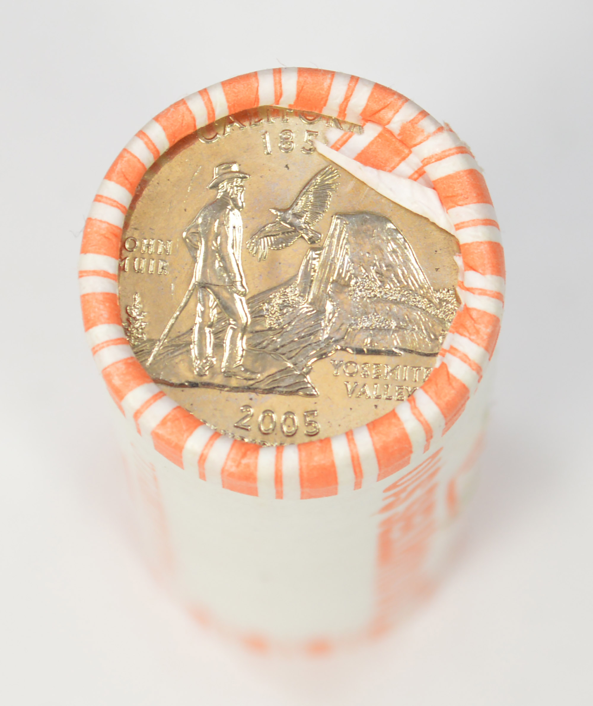 $10 Face Original Roll of California 2005-D Quarters Choice BU ...