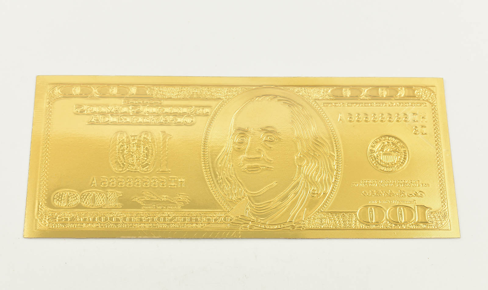 $100 Federal Reserve Note - 22K Gold Bank Note - Rare | Property Room