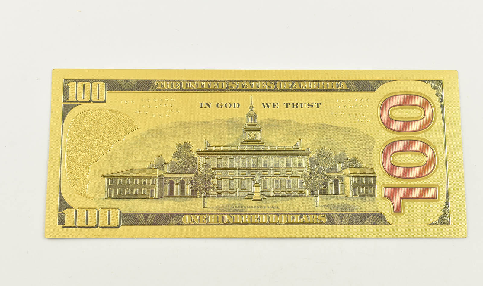 $100 Federal Reserve Note - 22K Gold Bank Note - Rare | Property Room