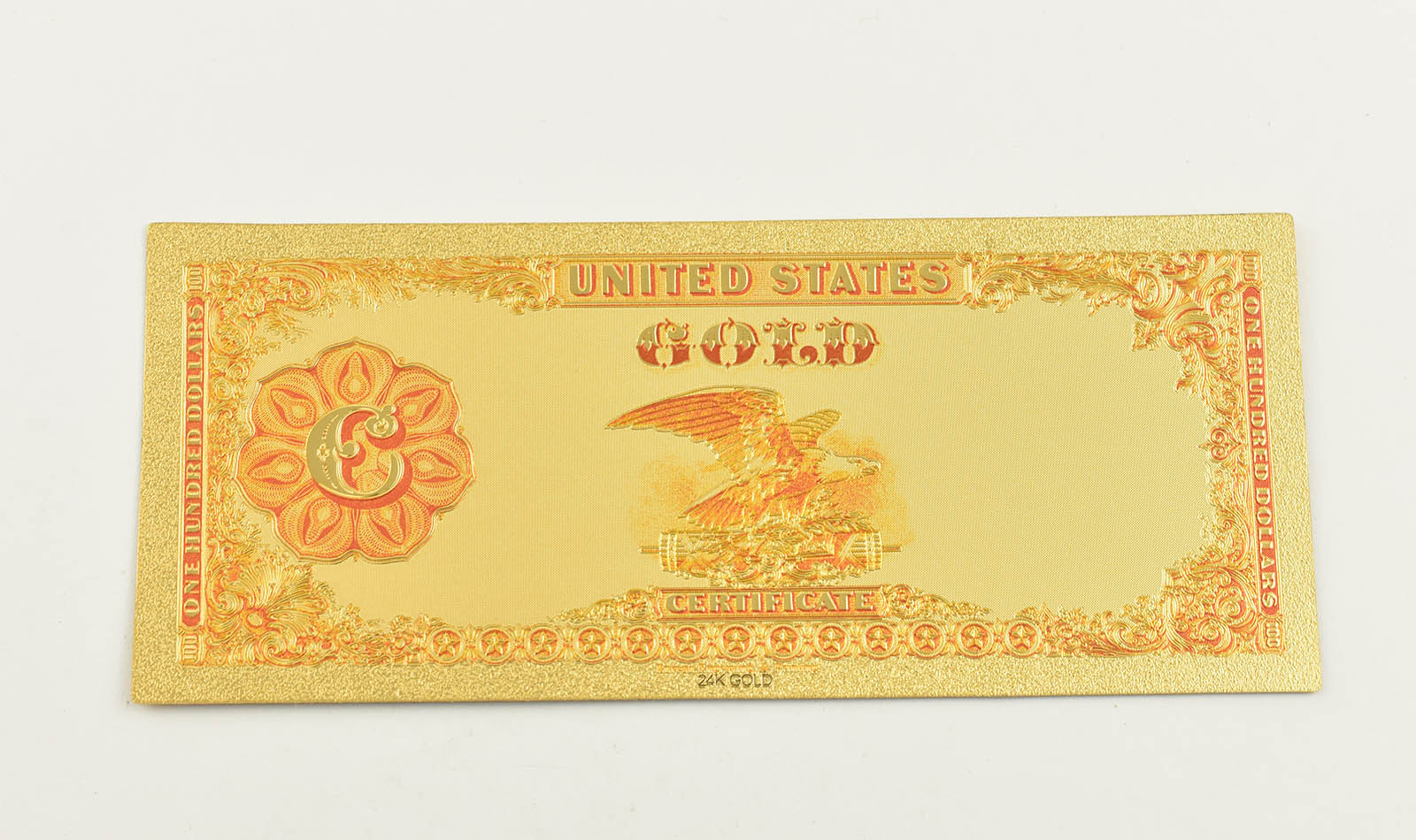 $100 U.S. Gold Certificate - 24K Gold Bank Note - Rare | Property Room