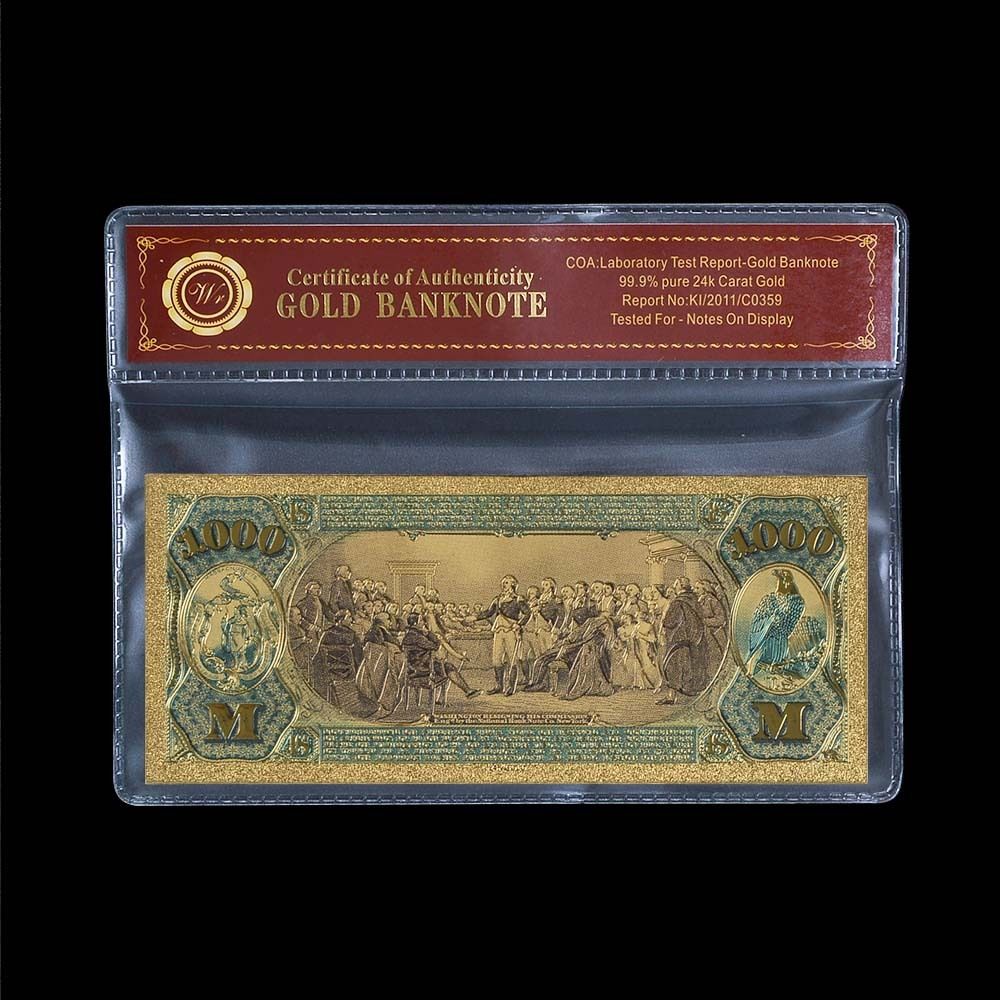 $1000.00 First National Bank of Salem - 1875 - US Tribute Note ...