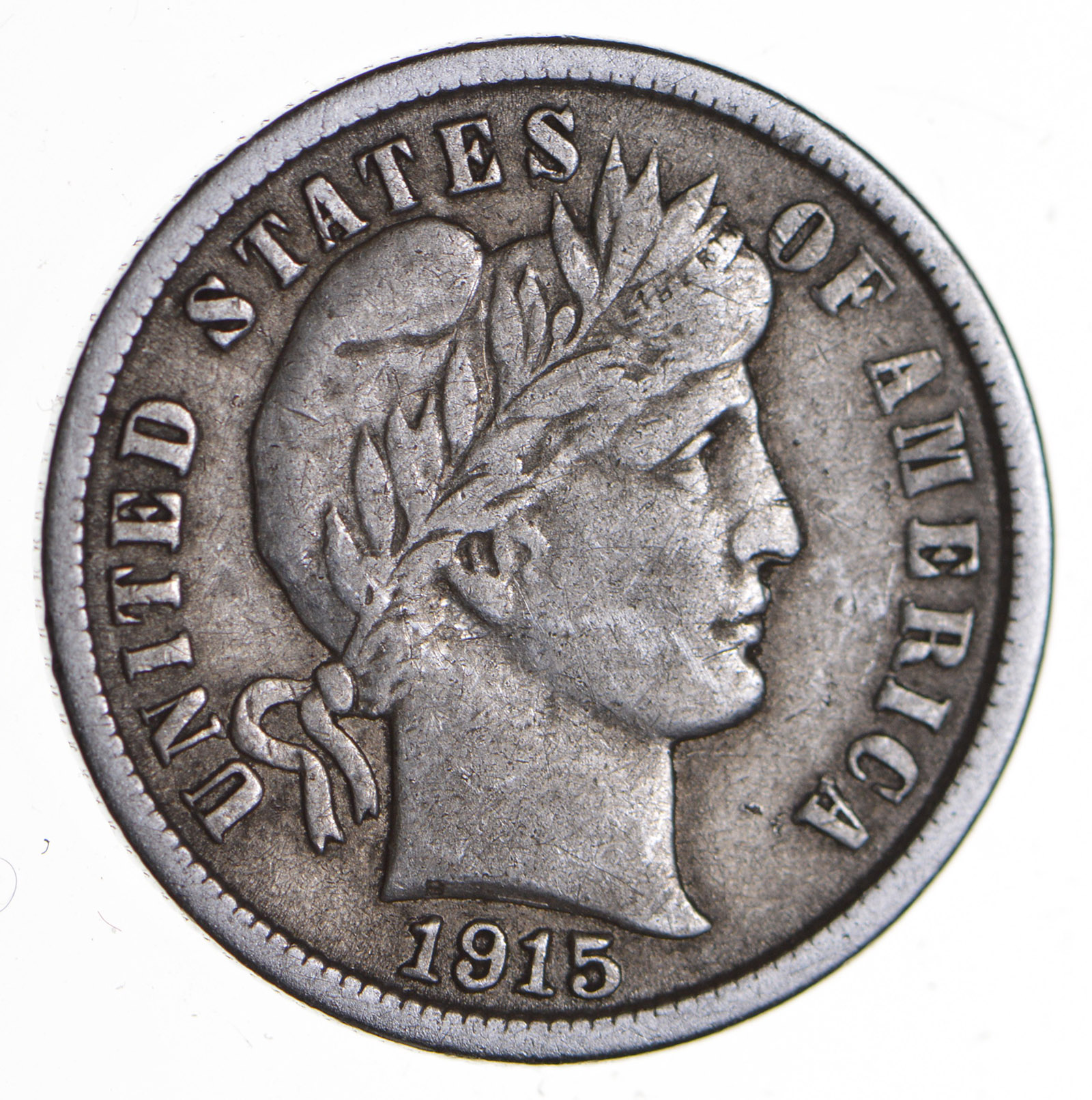 10c - Choice - 1915 - Barber Dime - Look at the Detail! | Property Room