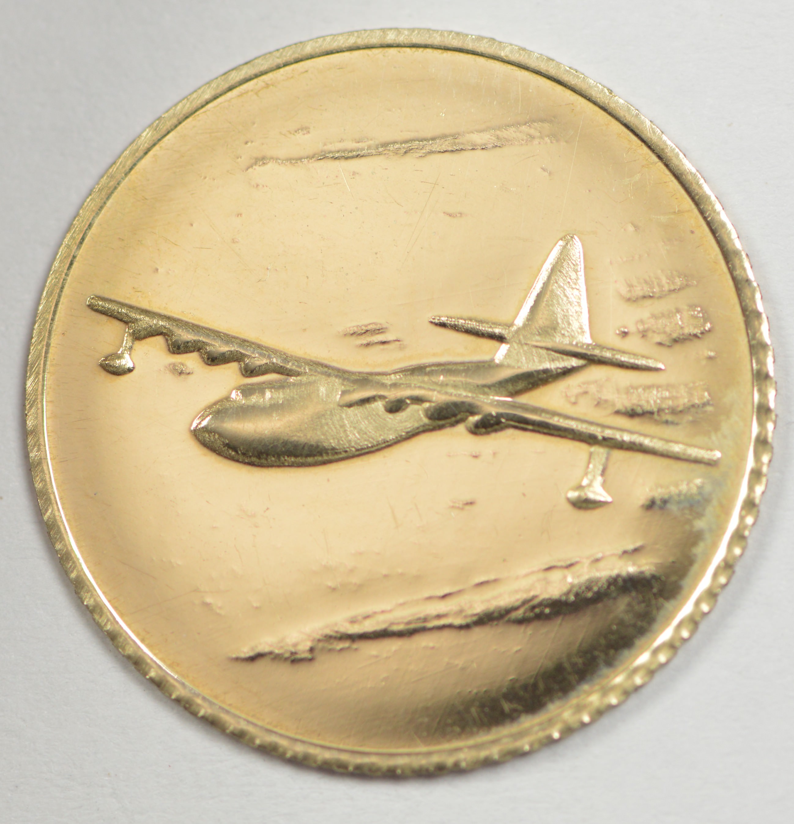 10K Gold Coin Letcher Mint Famous Flights Howard Hughes | Property Room