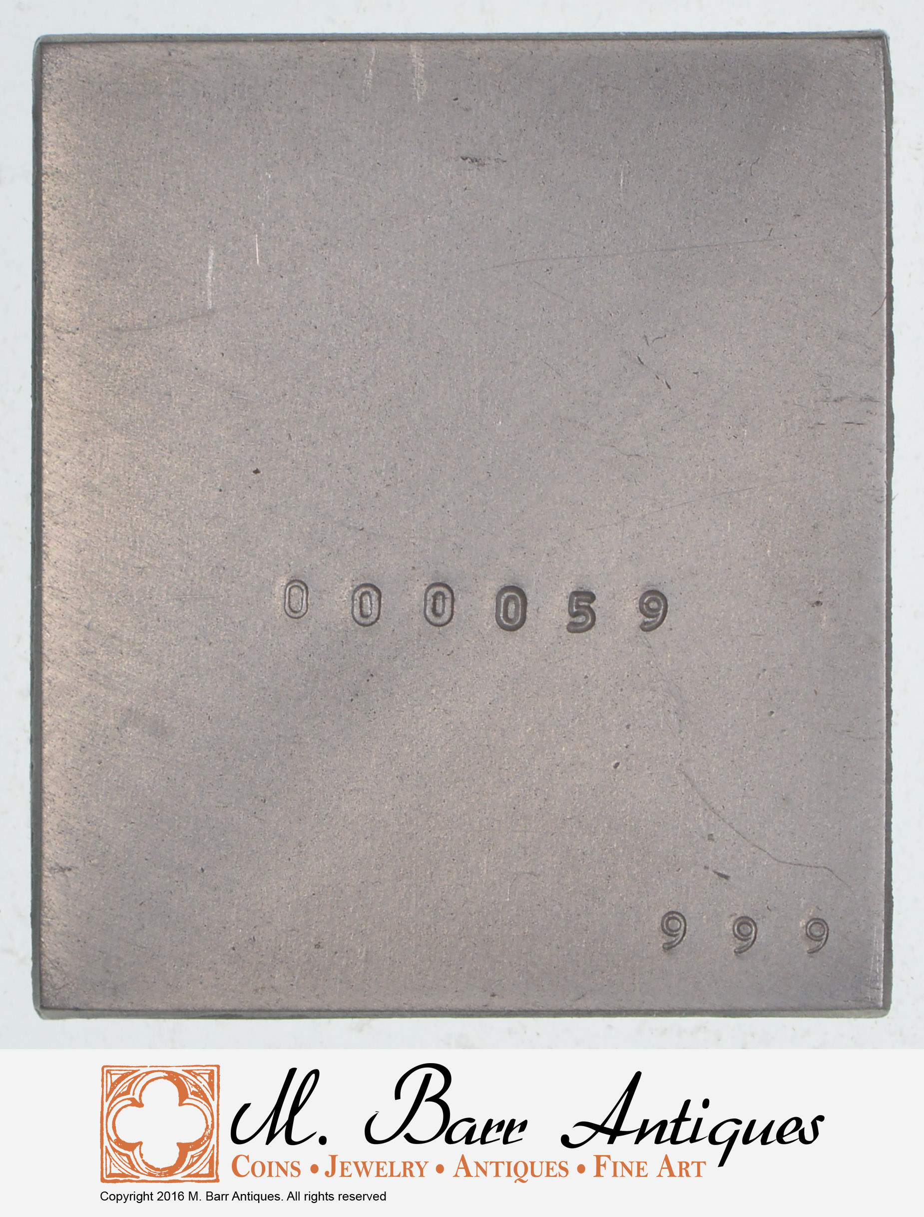 11.1 Grams - .999 Fine SIlver - Historic Stamp! - LIMITED | Property Room