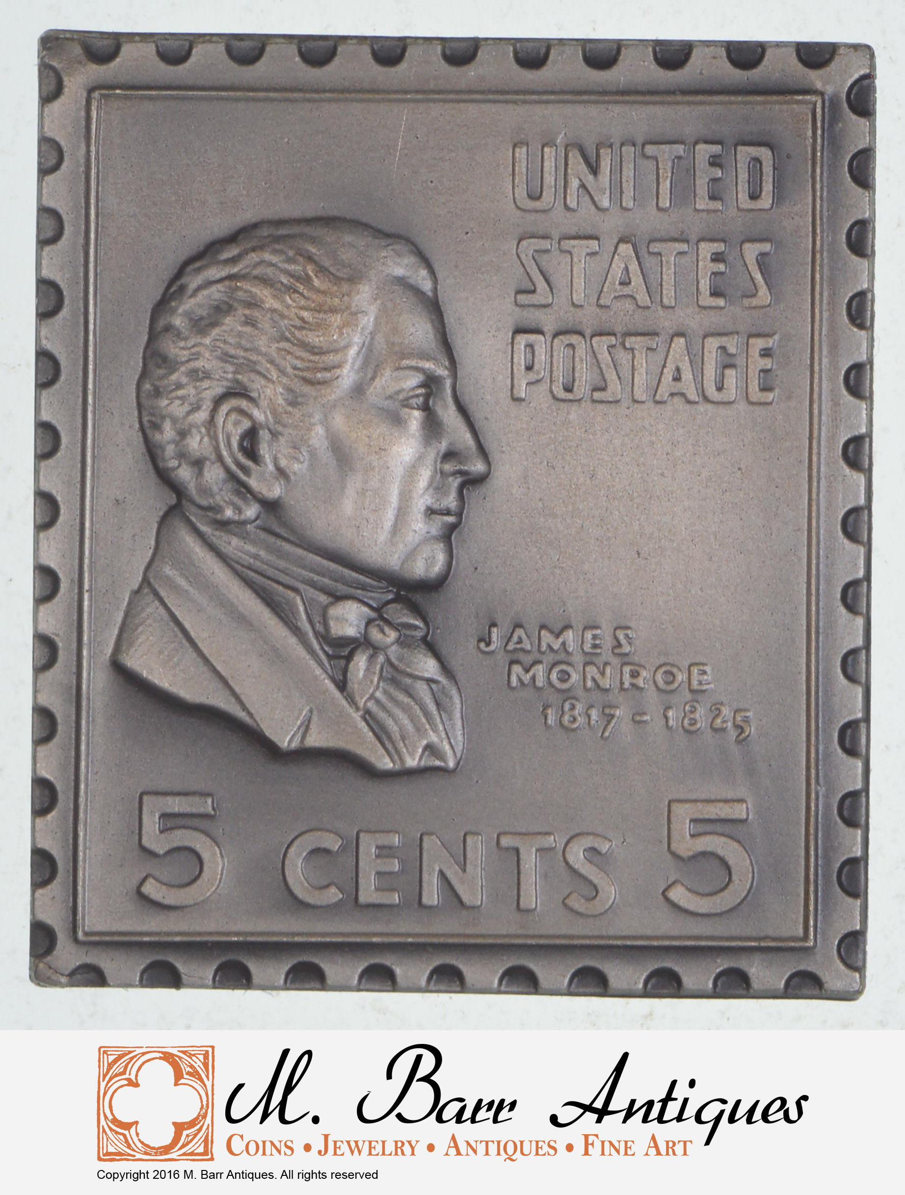 12.2 Grams - .999 Fine SIlver - Historic Stamp! - LIMITED | Property Room