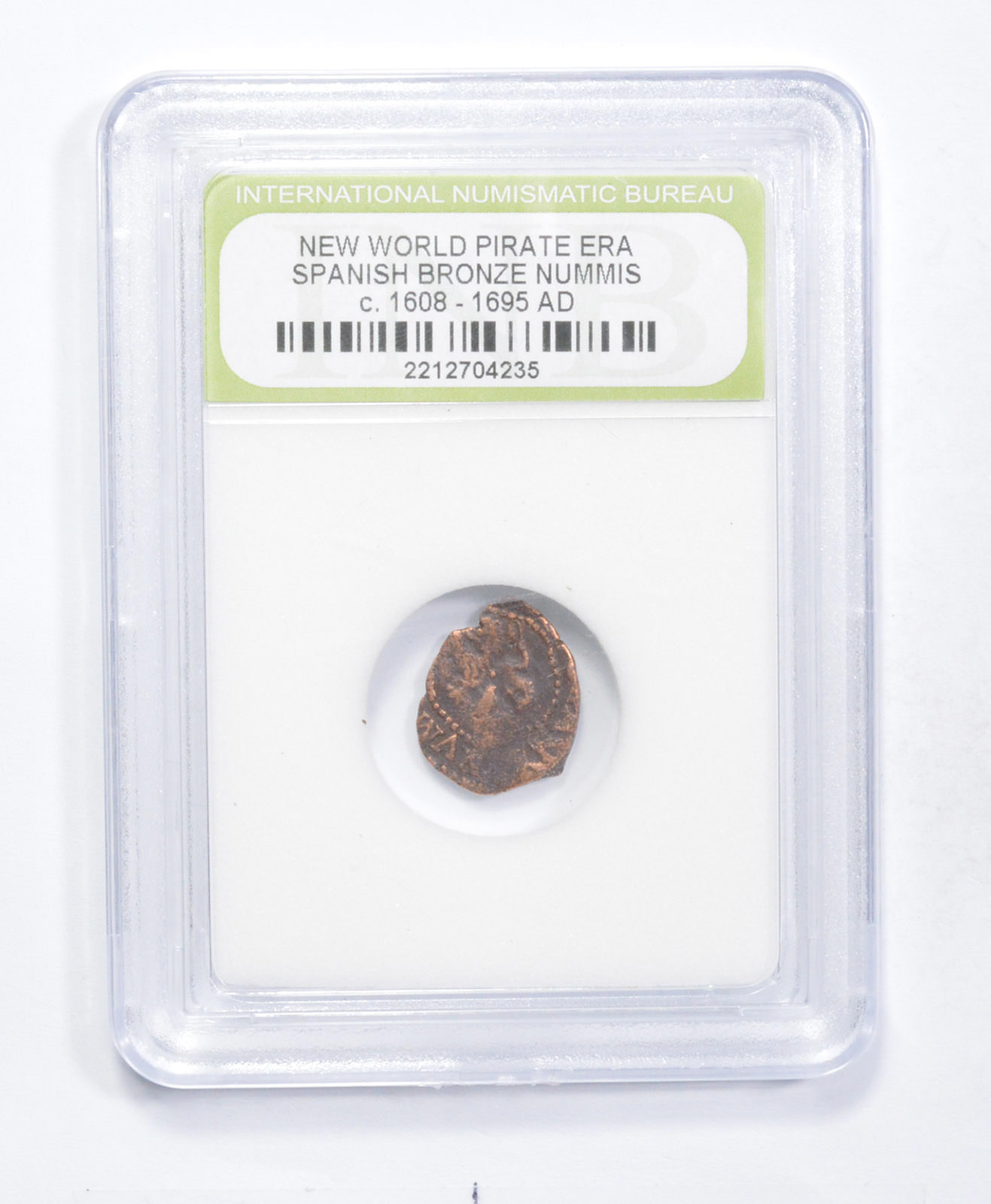 1608-1695 AD New World Pirate Era Spanish Bronze Nummis - Graded INB ...