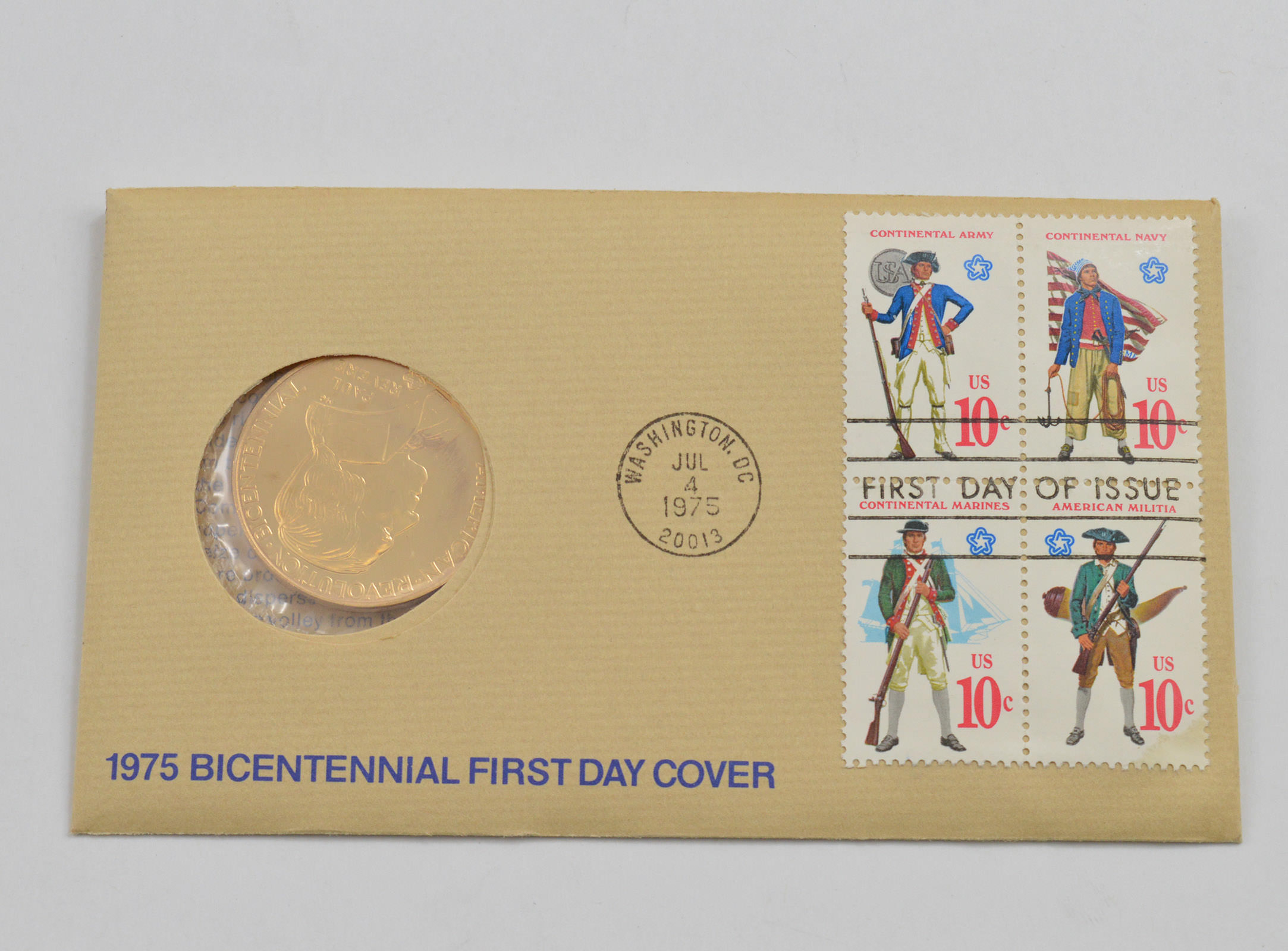1776-1976 BiCentennial American Revolution US Mint Coin & Stamp Cover ...