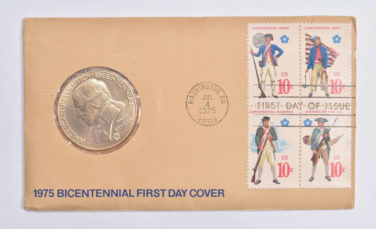 1776-1976 BiCentennial American Revolution US Mint Medal Coin Stamp ...