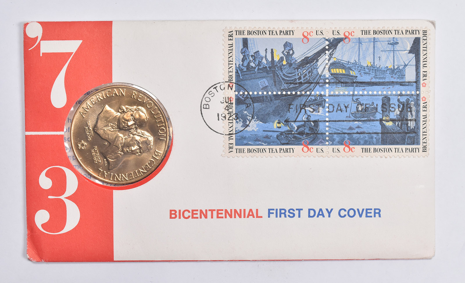 1776-1976 BiCentennial American Revolution US Mint Medal Coin Stamp ...