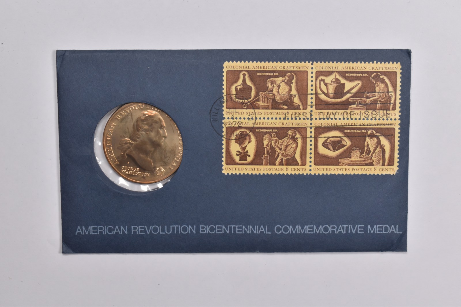 1776-1976 BiCentennial American Revolution US Mint Medal Coin Stamp ...