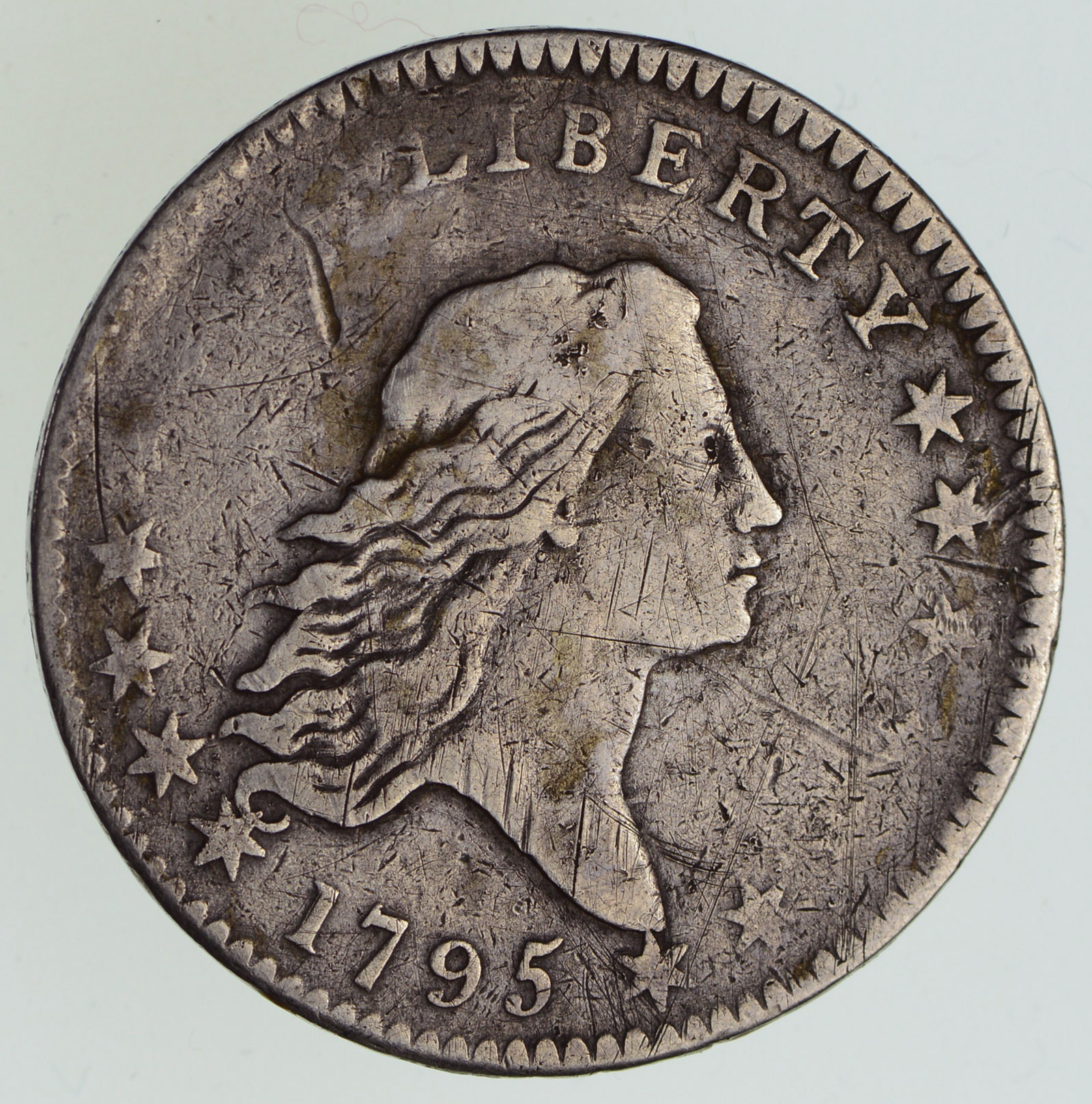 1795 Flowing Hair Half Dollar - O-124 Circulated | Property Room