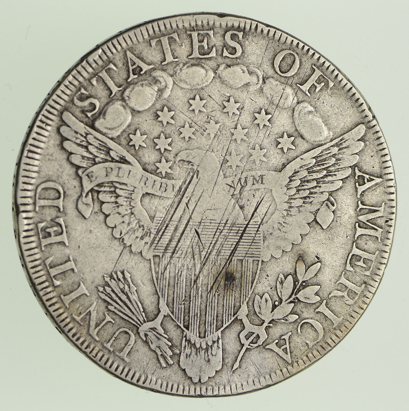 1798 Draped Bust Dollar - Heraldic Eagle Reverse Circulated | Property Room