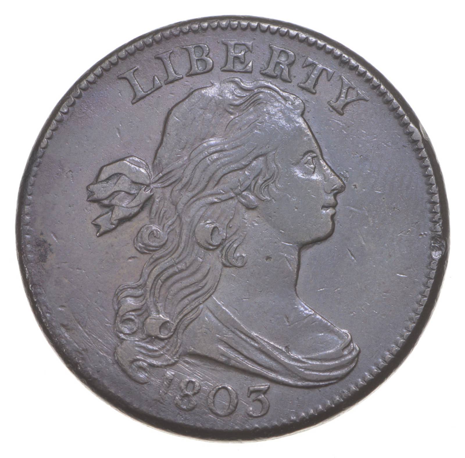 1803 Draped Bust Large Cent - S.251 - Small Date - Small Fraction ...