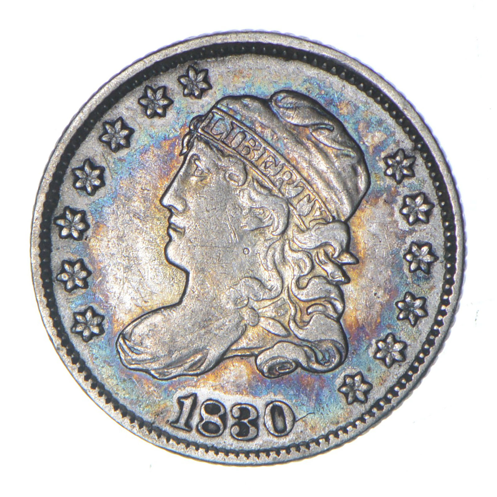 1830 Capped Bust Half Dime - LM-6 - Circulated | Property Room