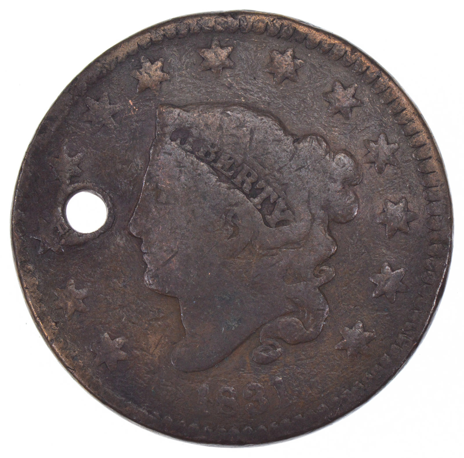 1831 - US Type Coin Matron Head Large Cent | Property Room