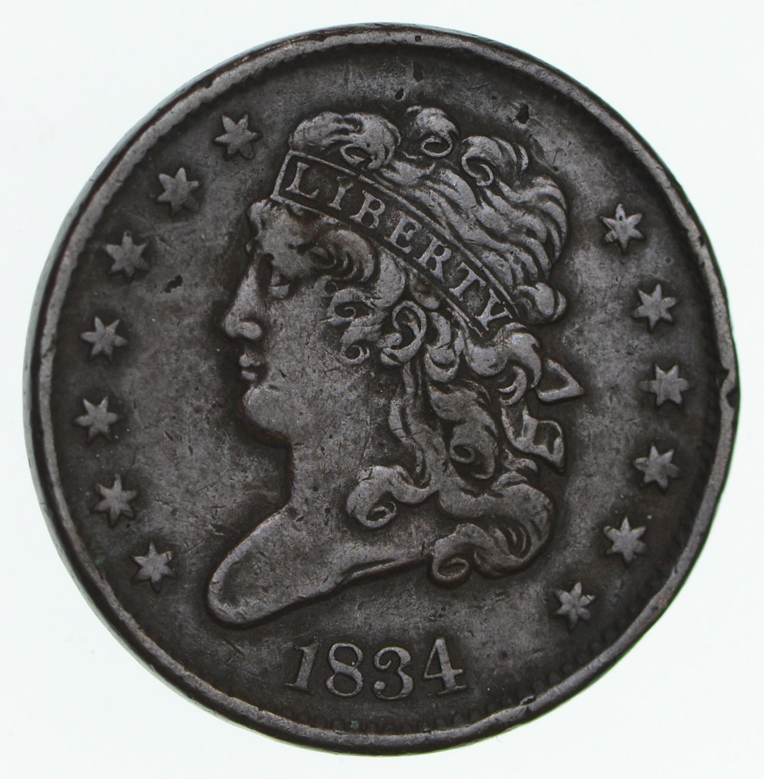 1834 Classic Head Half Cent - EARLY US COIN! | Property Room
