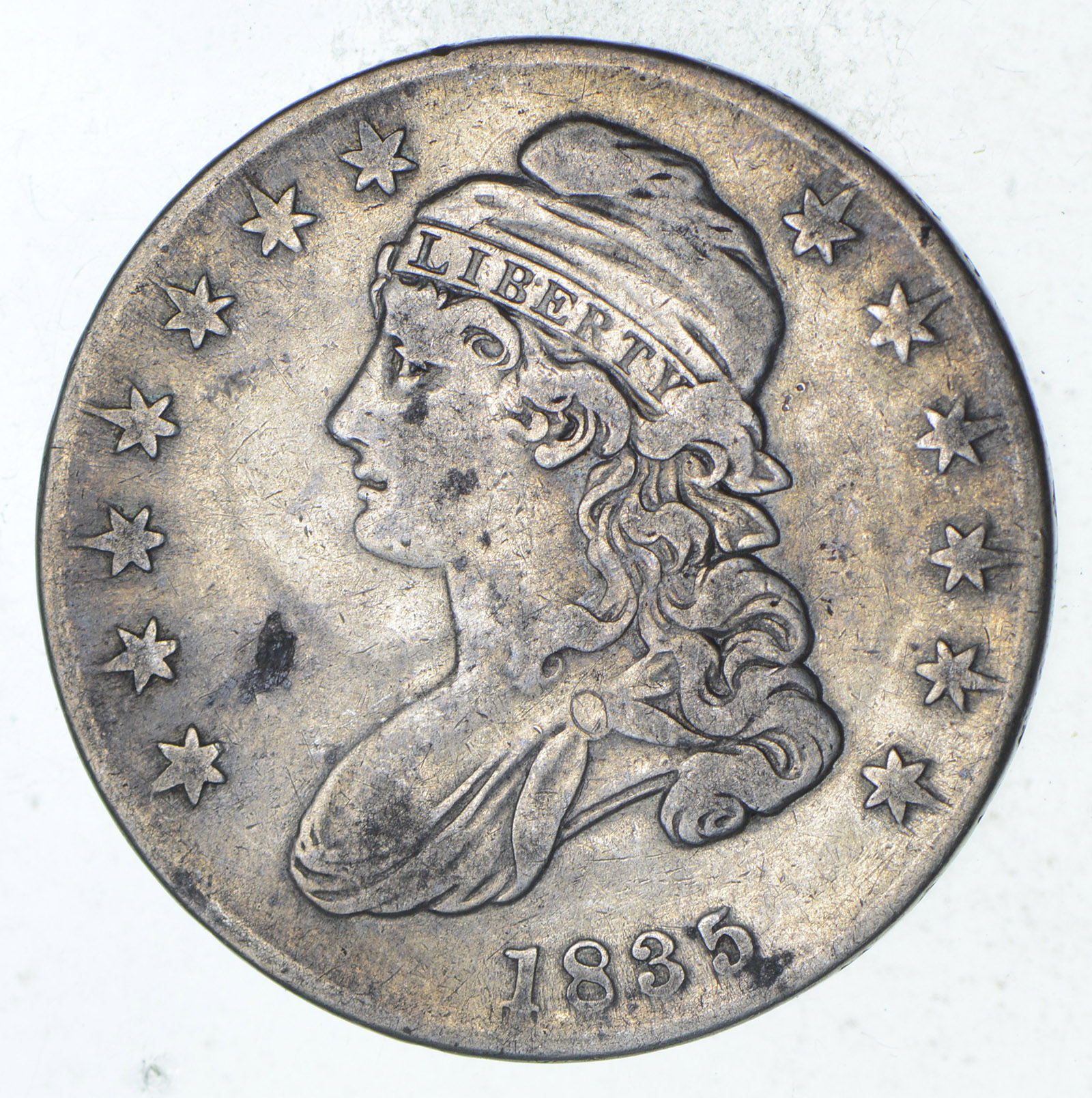 1835 Capped Bust Half Dollar Circulated Property Room