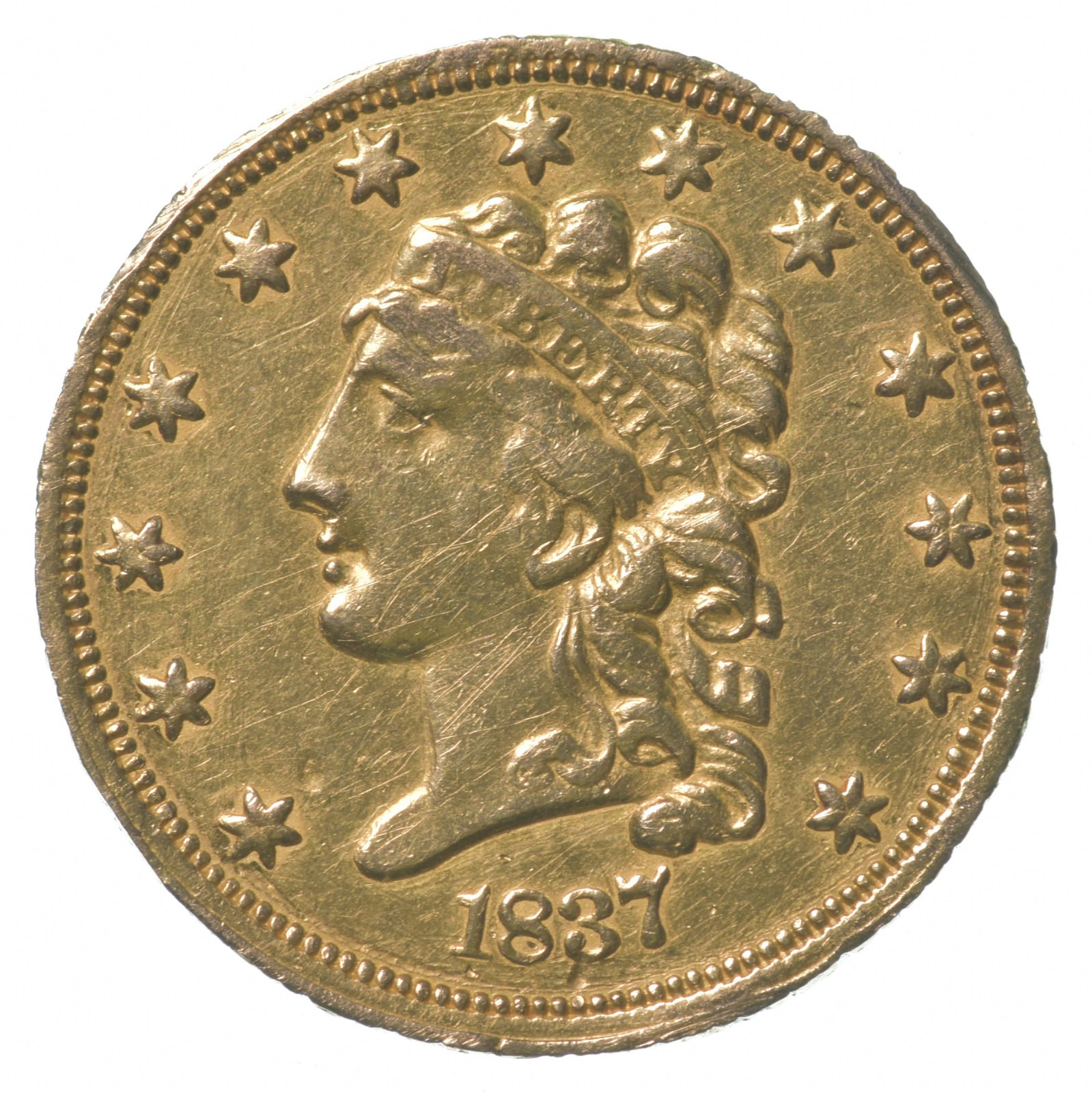 1837 $2.50 Classic Head Gold Quarter Eagle | Property Room