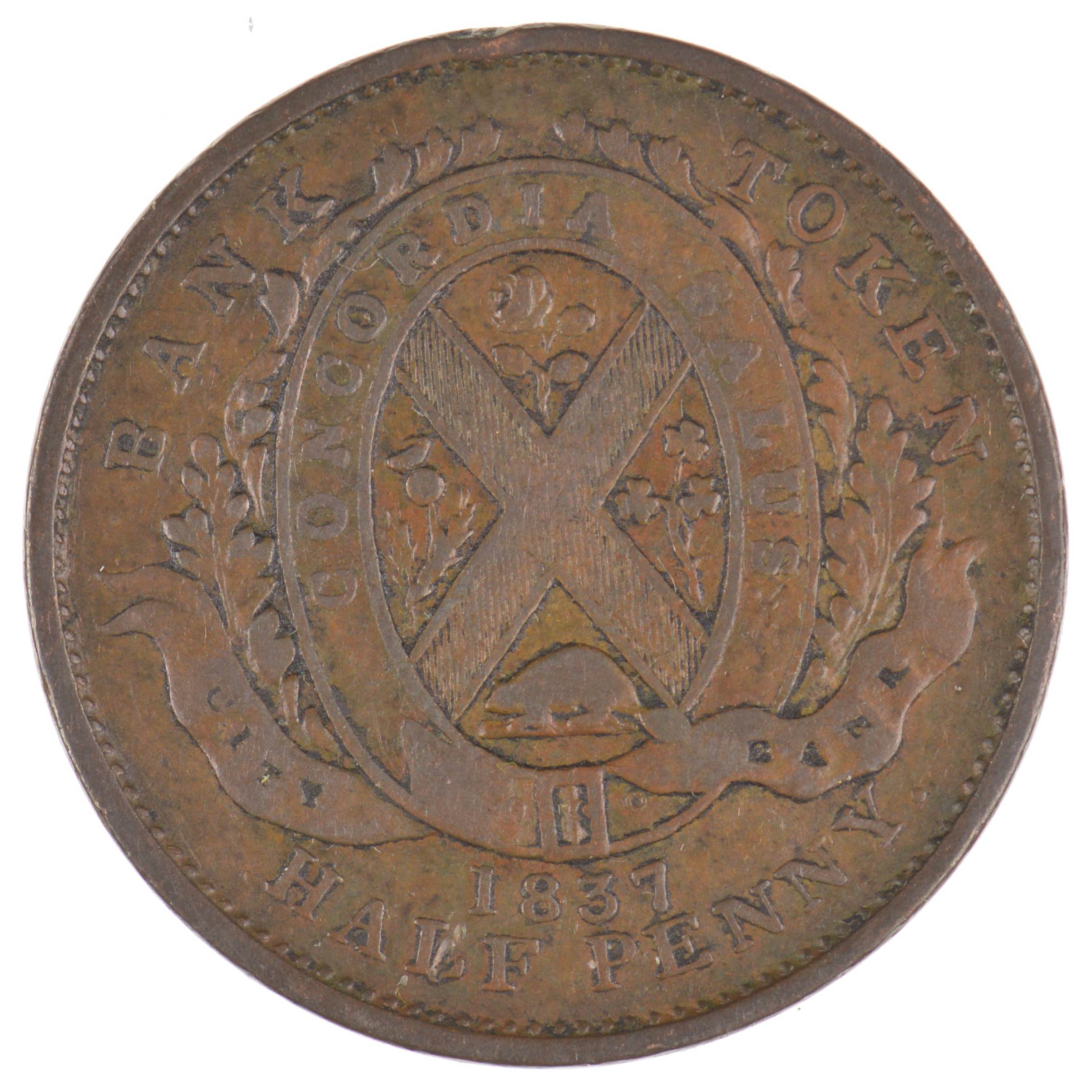 1837 Canada Half Penny Bank Token | Property Room