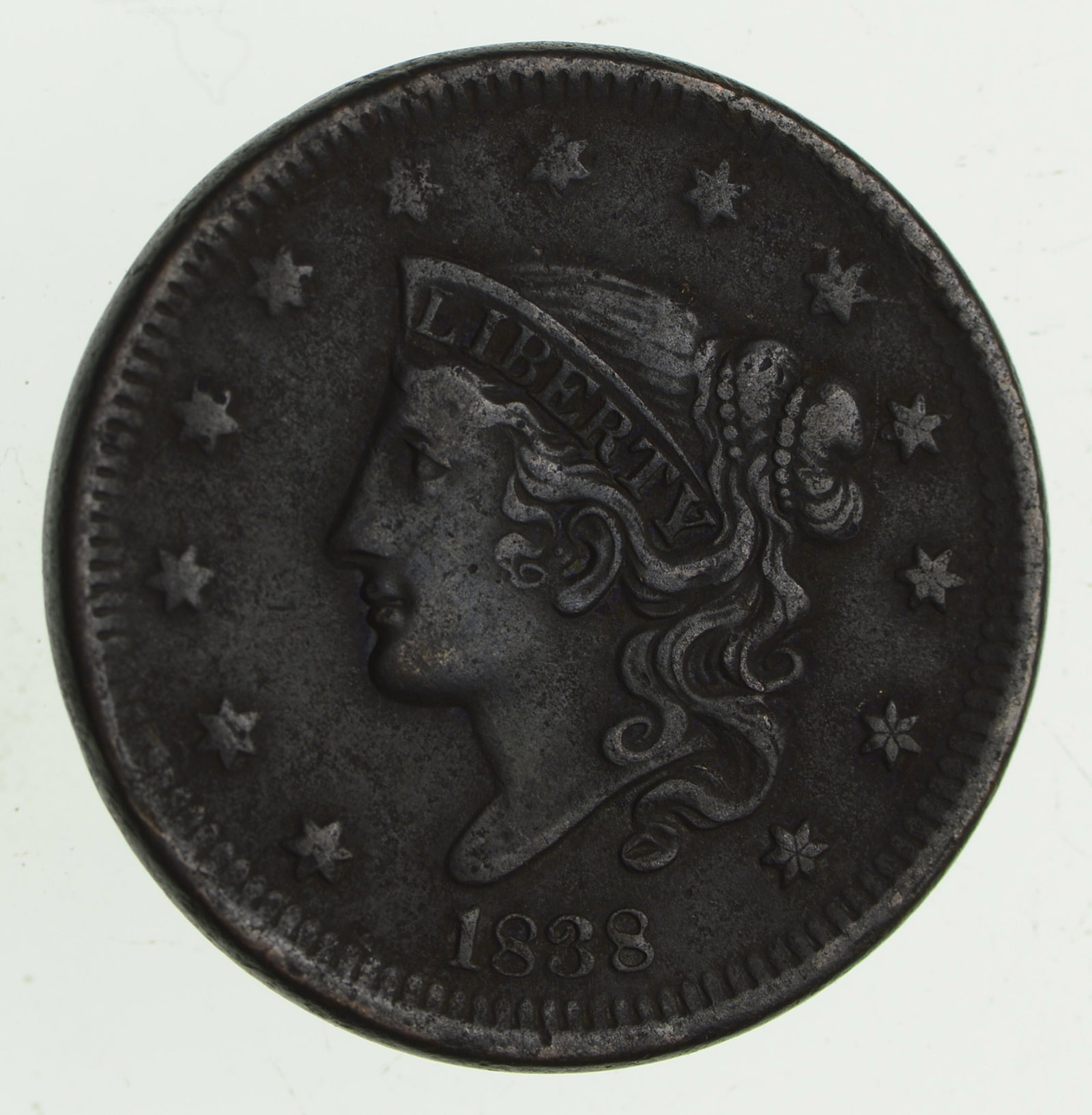 1838 Young Head Large Cent - Circulated | Property Room